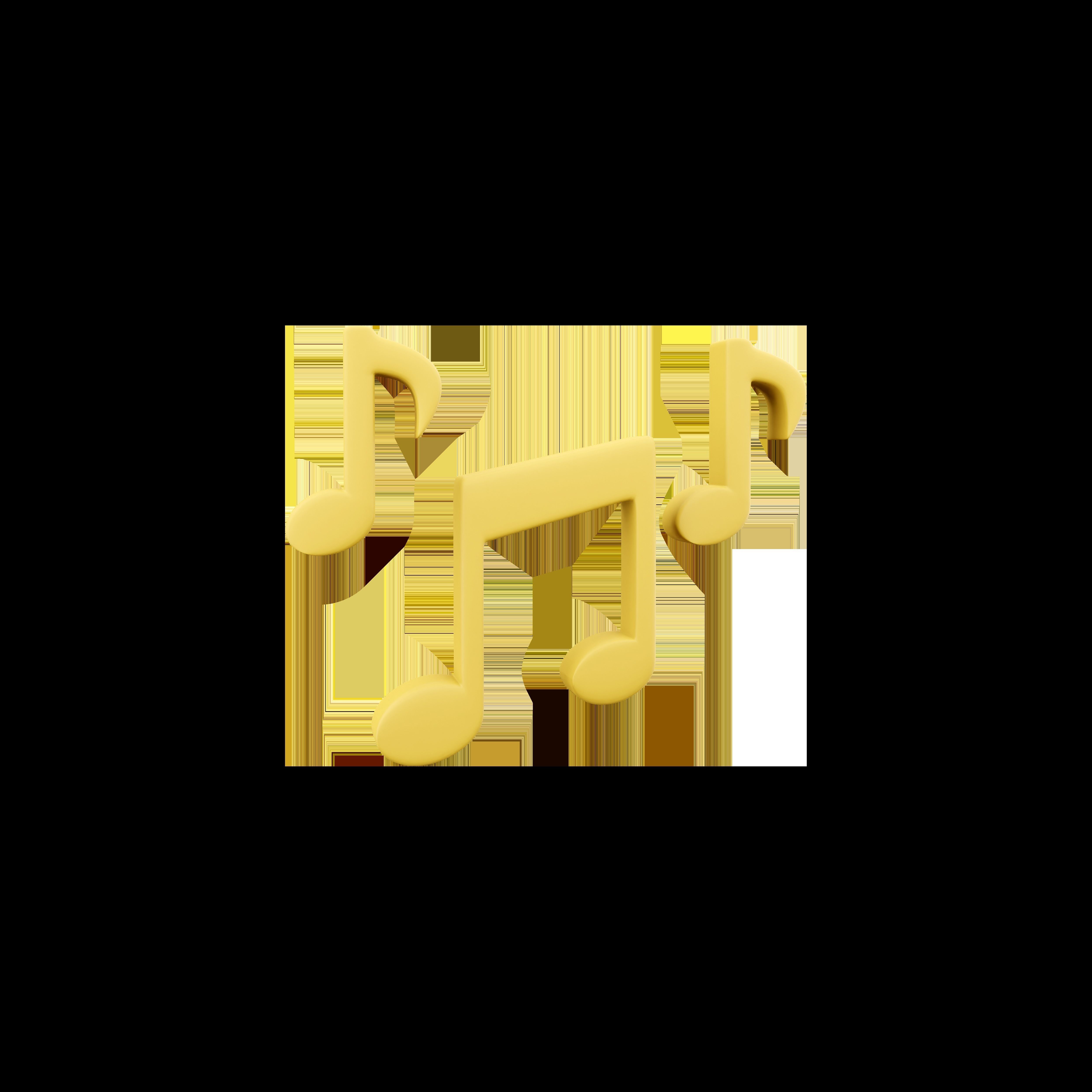 3d music notes cartoon 3D model | CGTrader