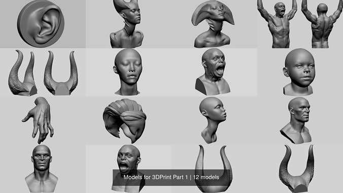 Models for 3DPrint Part 1 3D Model Collection | CGTrader