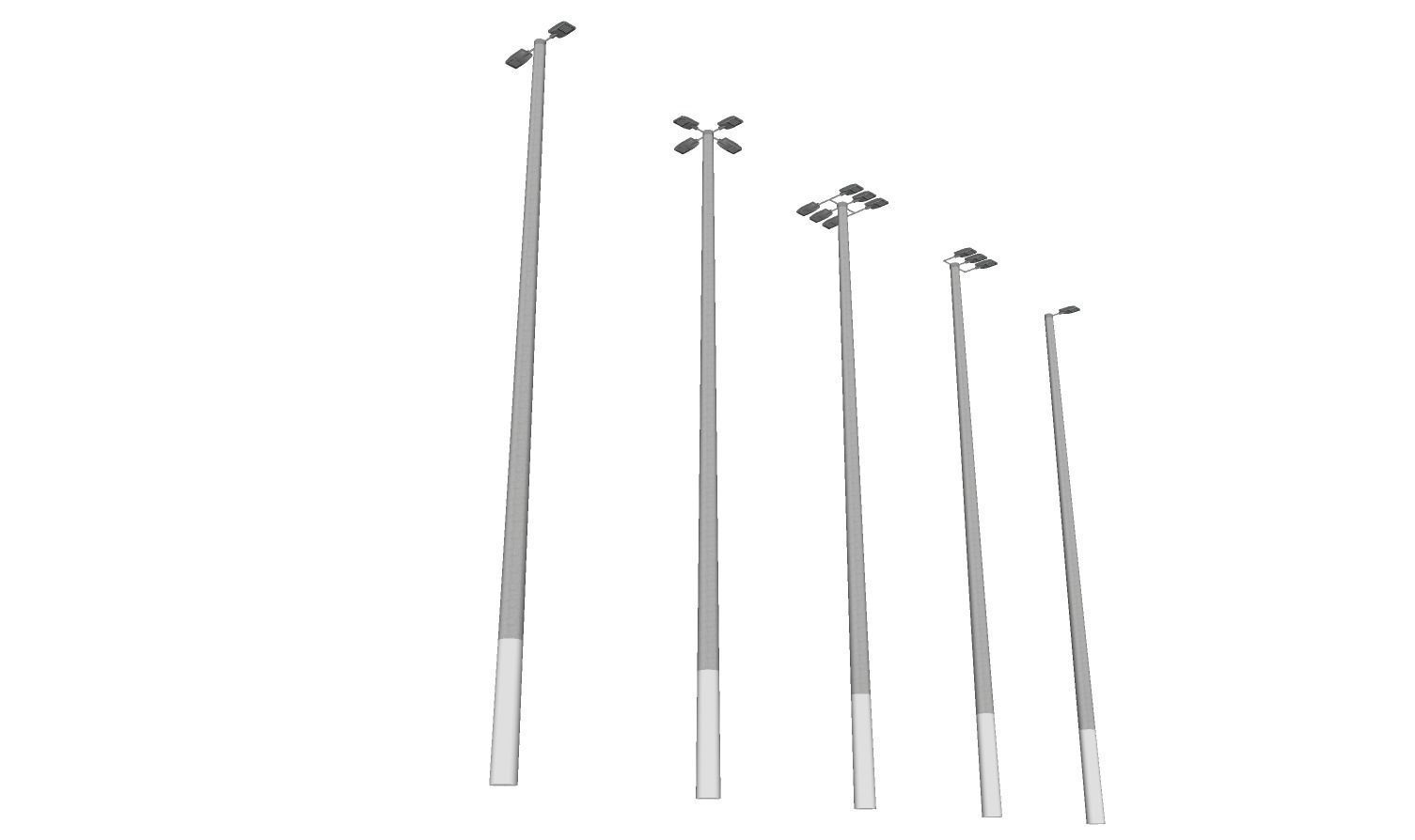 Concrete Lamp Post - Light Pole - Street Light - Group 06 3D model ...