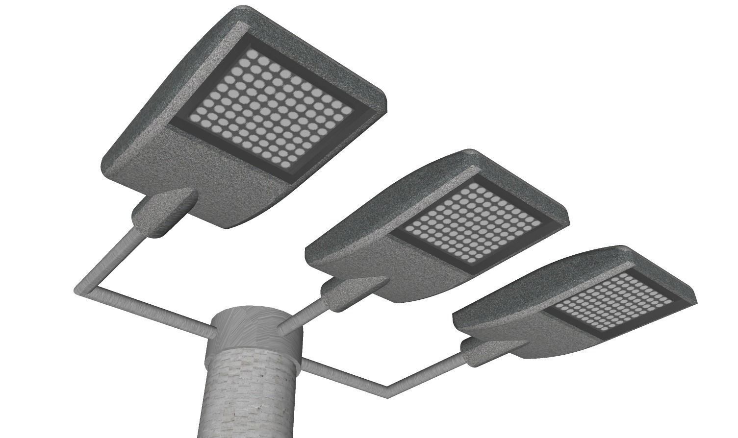 Concrete Lamp Post - Light Pole - Street Light - Group 06 3D model ...