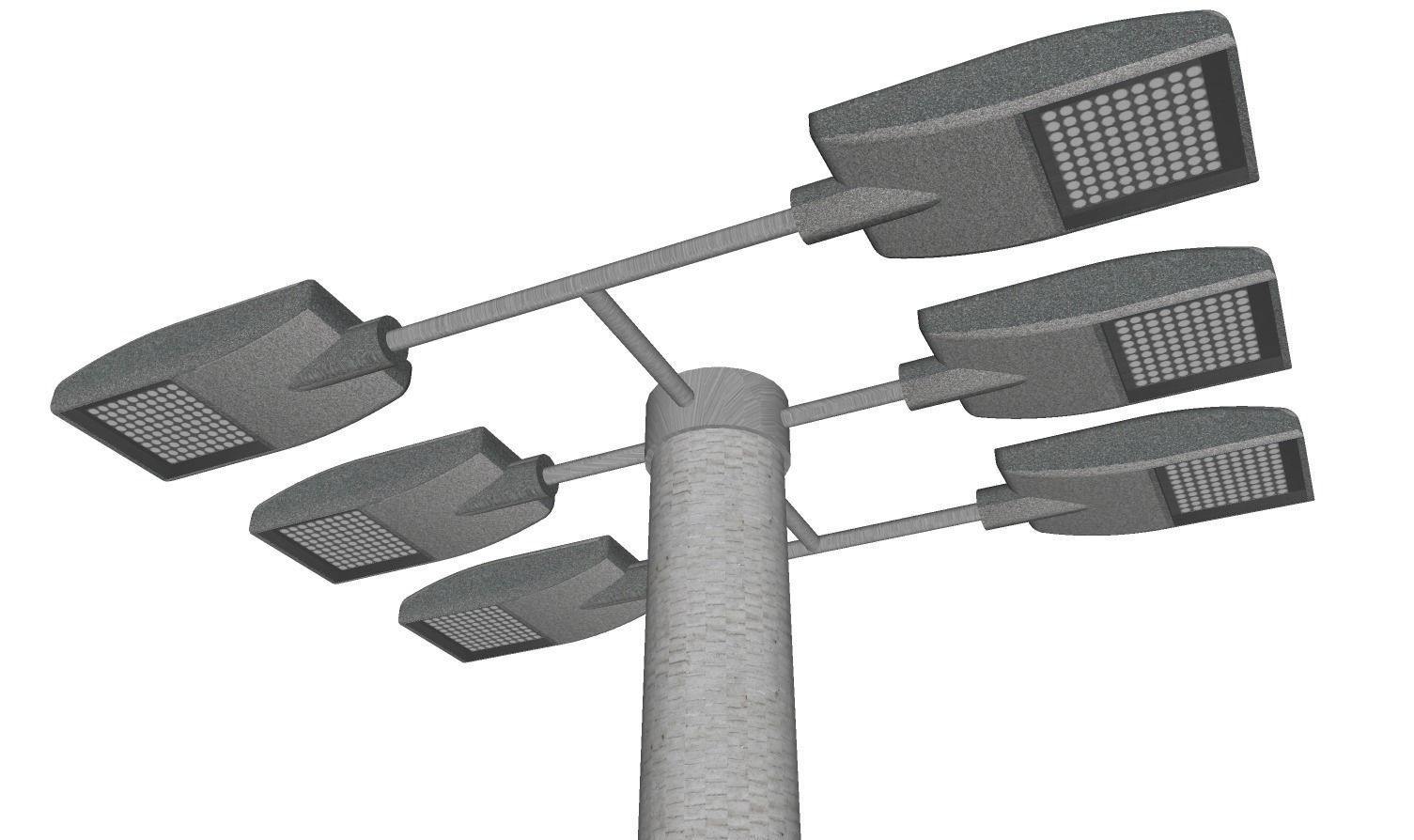 Concrete Lamp Post - Light Pole - Street Light - Group 06 3D model ...