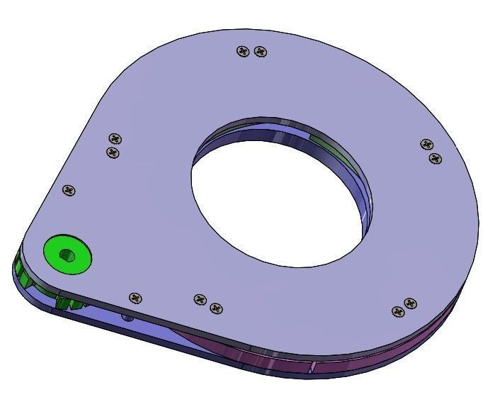 D60M5BTY2 mechanical mechanism shutter 3d printing iris diy 3D model 3D ...