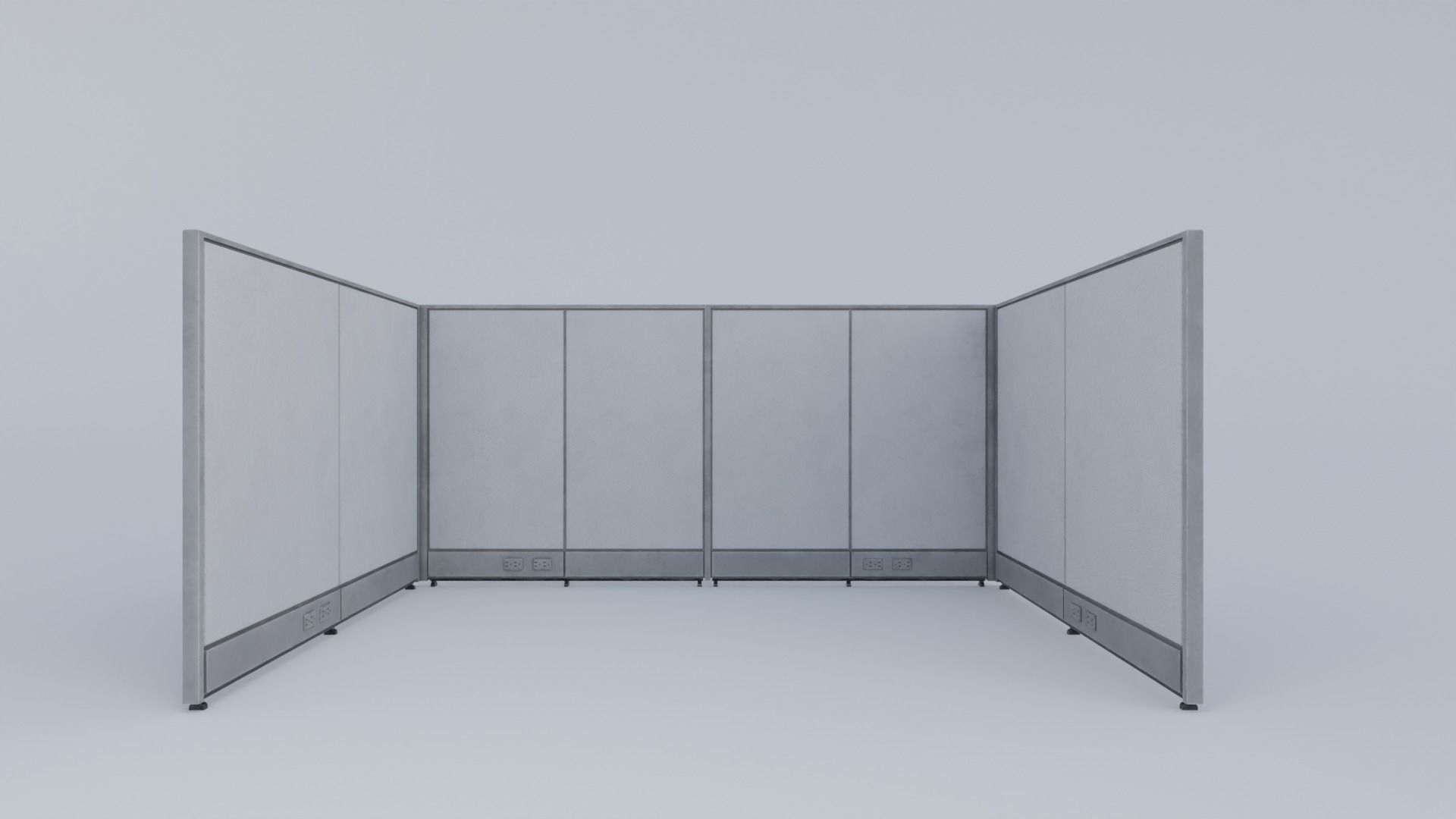 3D model Office Cubicle 4K and 2K Textures VR / AR / low-poly | CGTrader