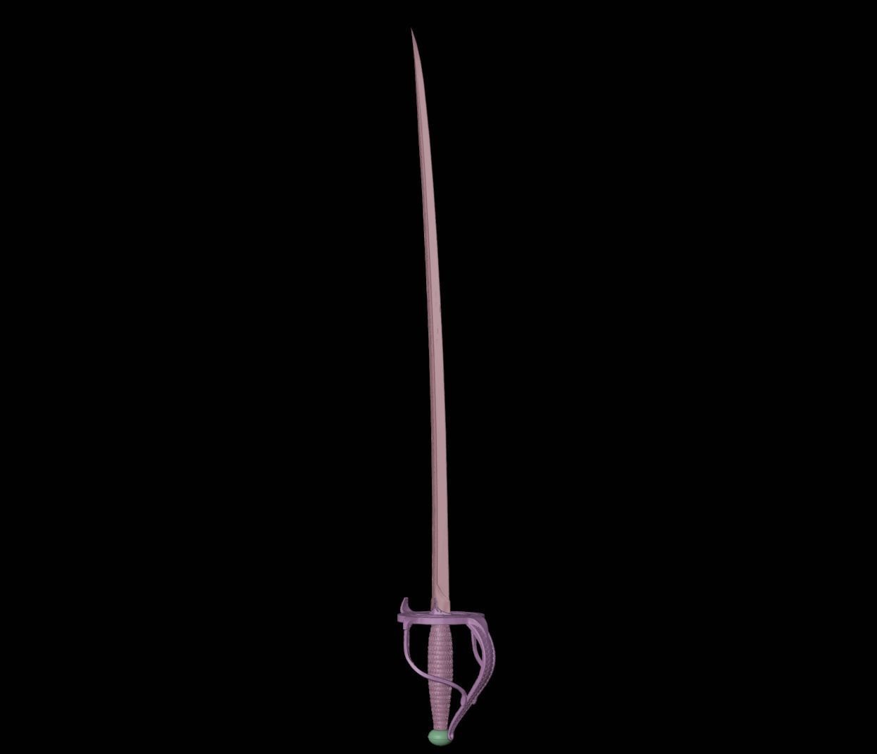 Griffiths Golden Age Sword Manga Accurate 3D Model Fan Art 3D model 3D ...