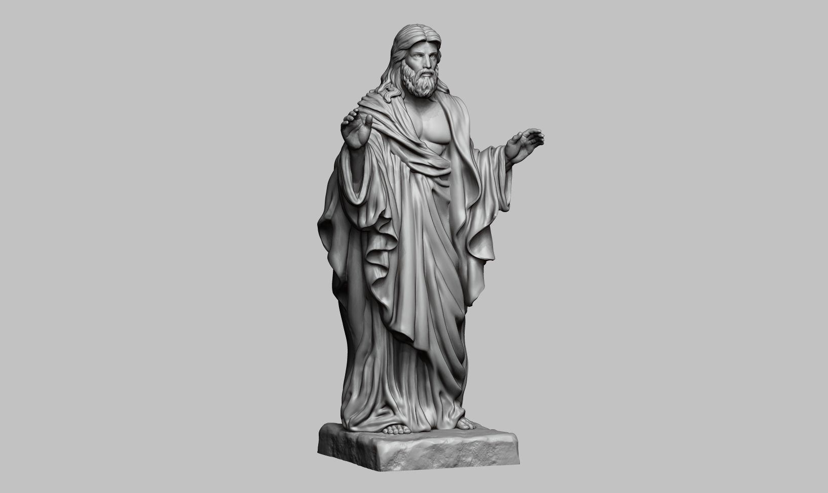 Jesus Statue a01 3D model 3D printable | CGTrader