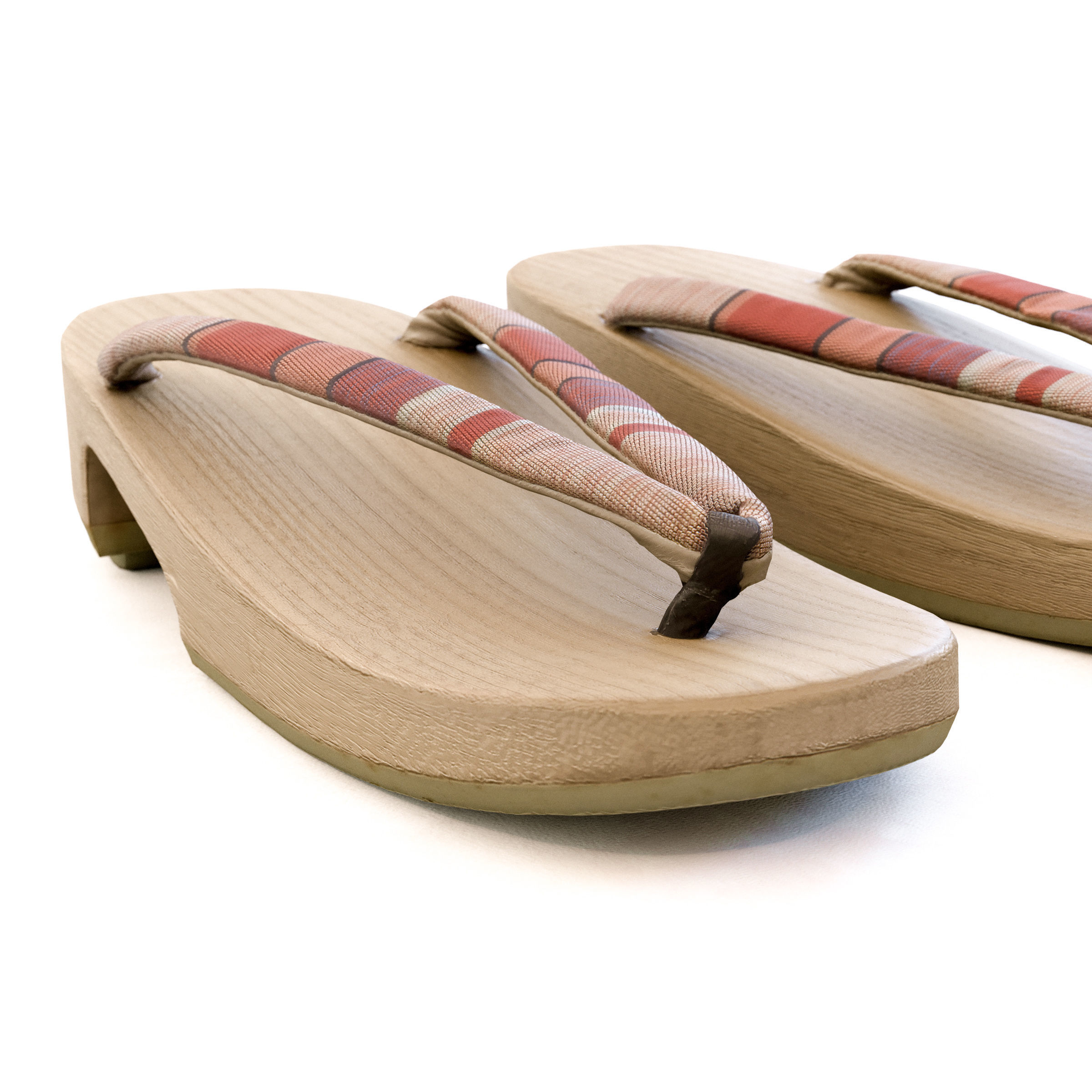 3D model Ukon Geta Set for Women - Japanese Wooden Clogs VR / AR / low ...