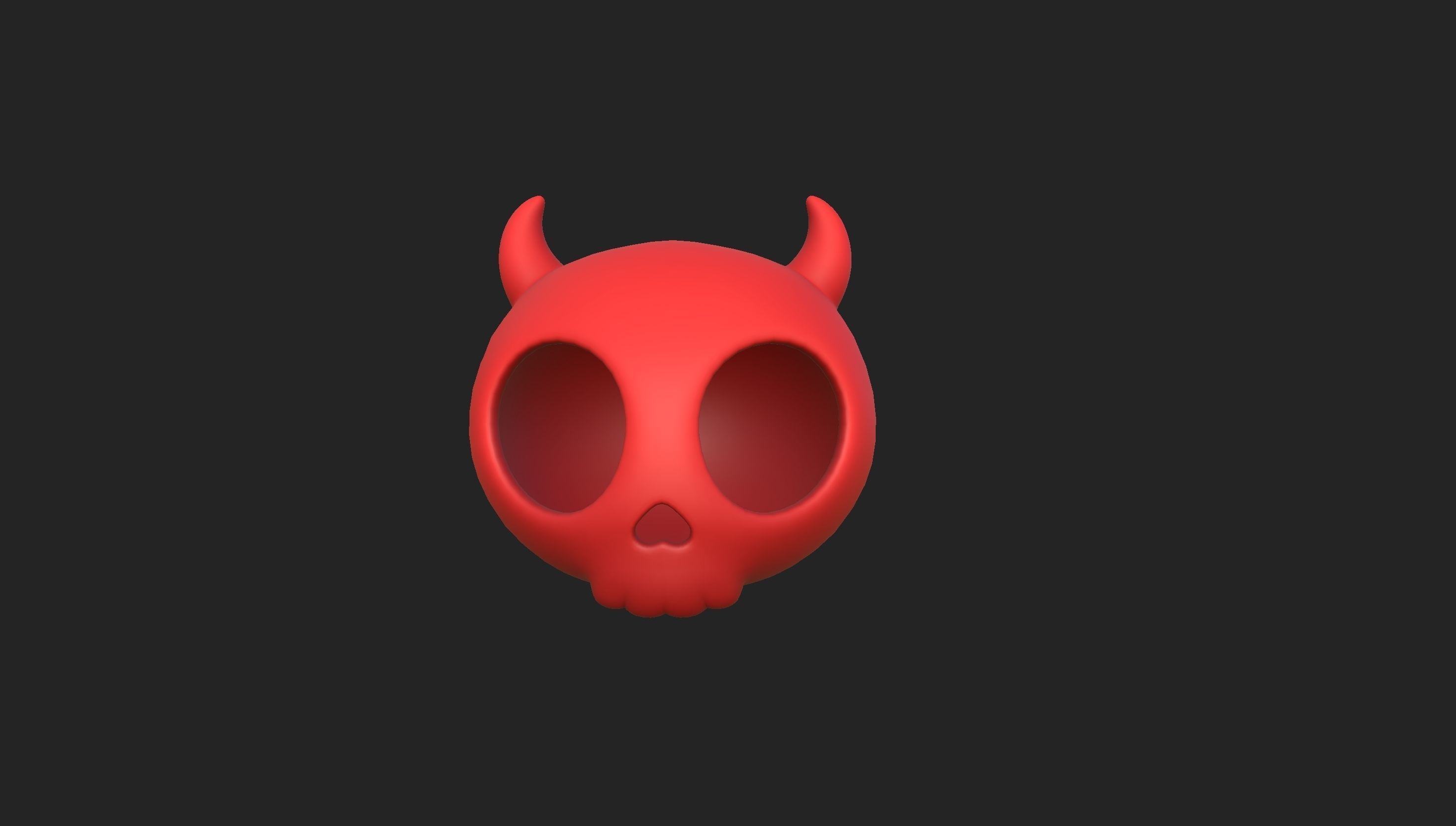 Cartoon Devil Skull 3D model | CGTrader