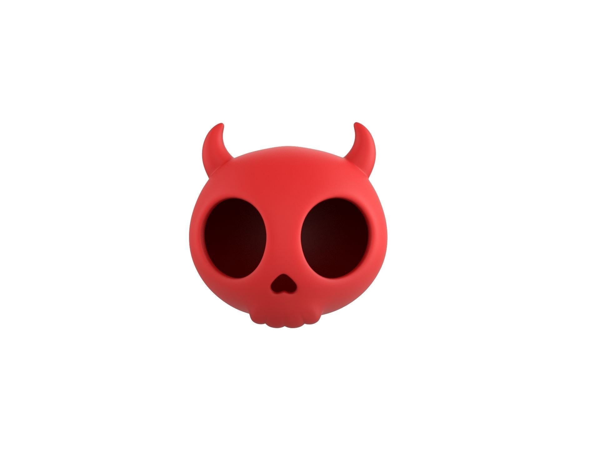 Cartoon Devil Skull 3D model | CGTrader