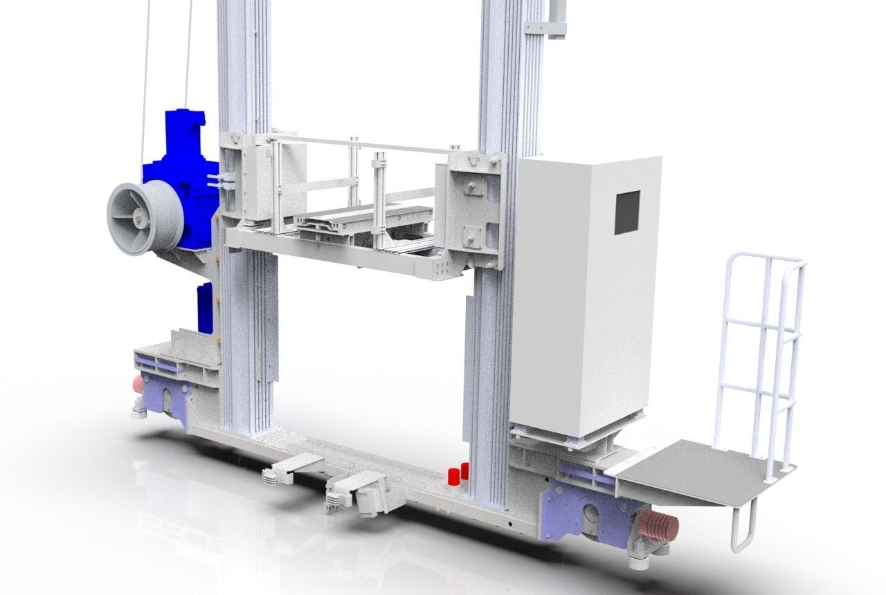 3D Design of Automated Storage and Retrieval System 3D model | CGTrader