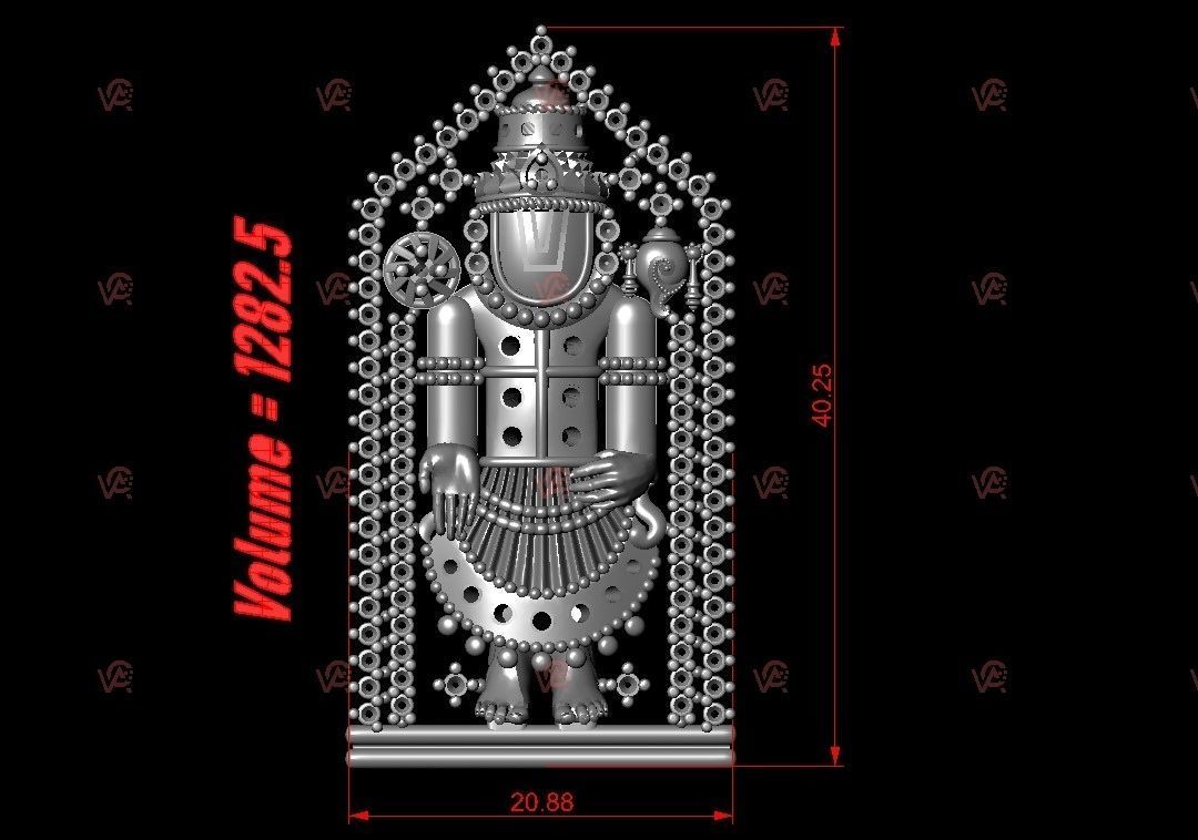 Balaji Venkateswara 3d Model 3d Printable Cgtrader