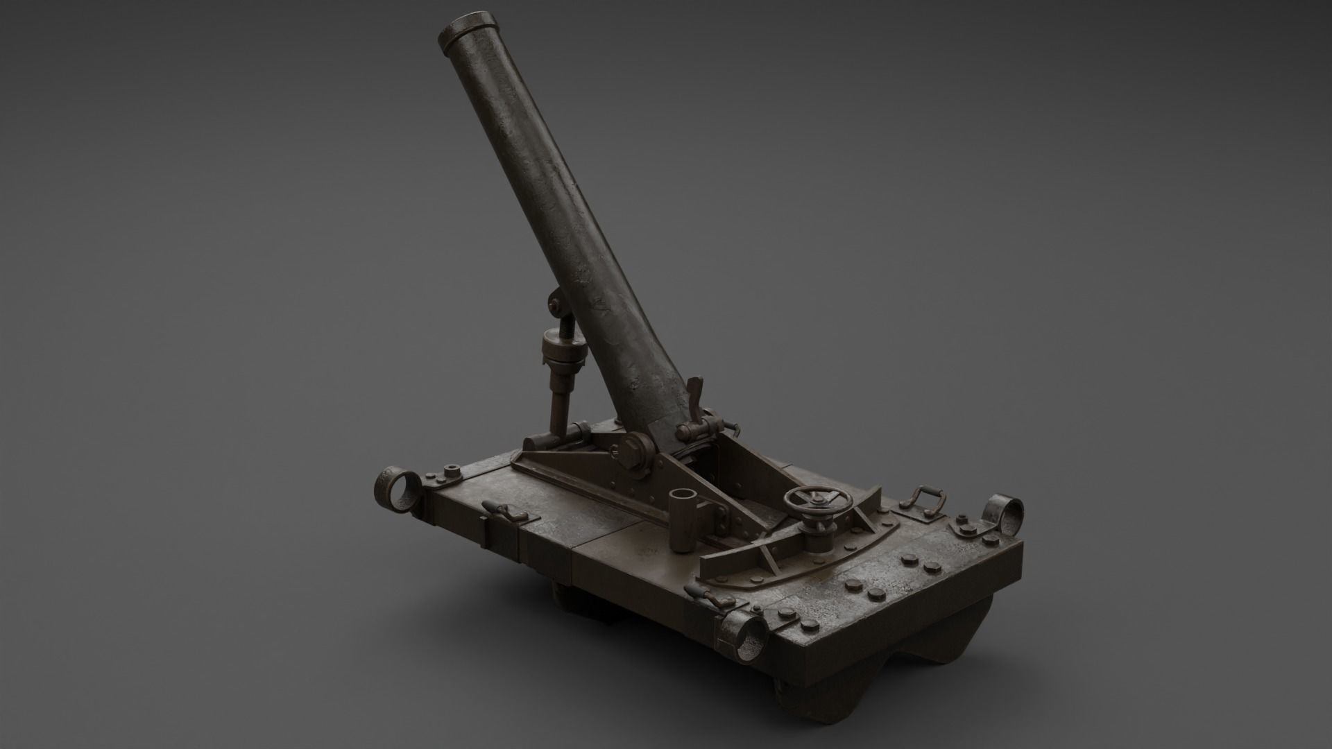 3D model Type 11 70mm Infantry Mortar VR / AR / low-poly | CGTrader