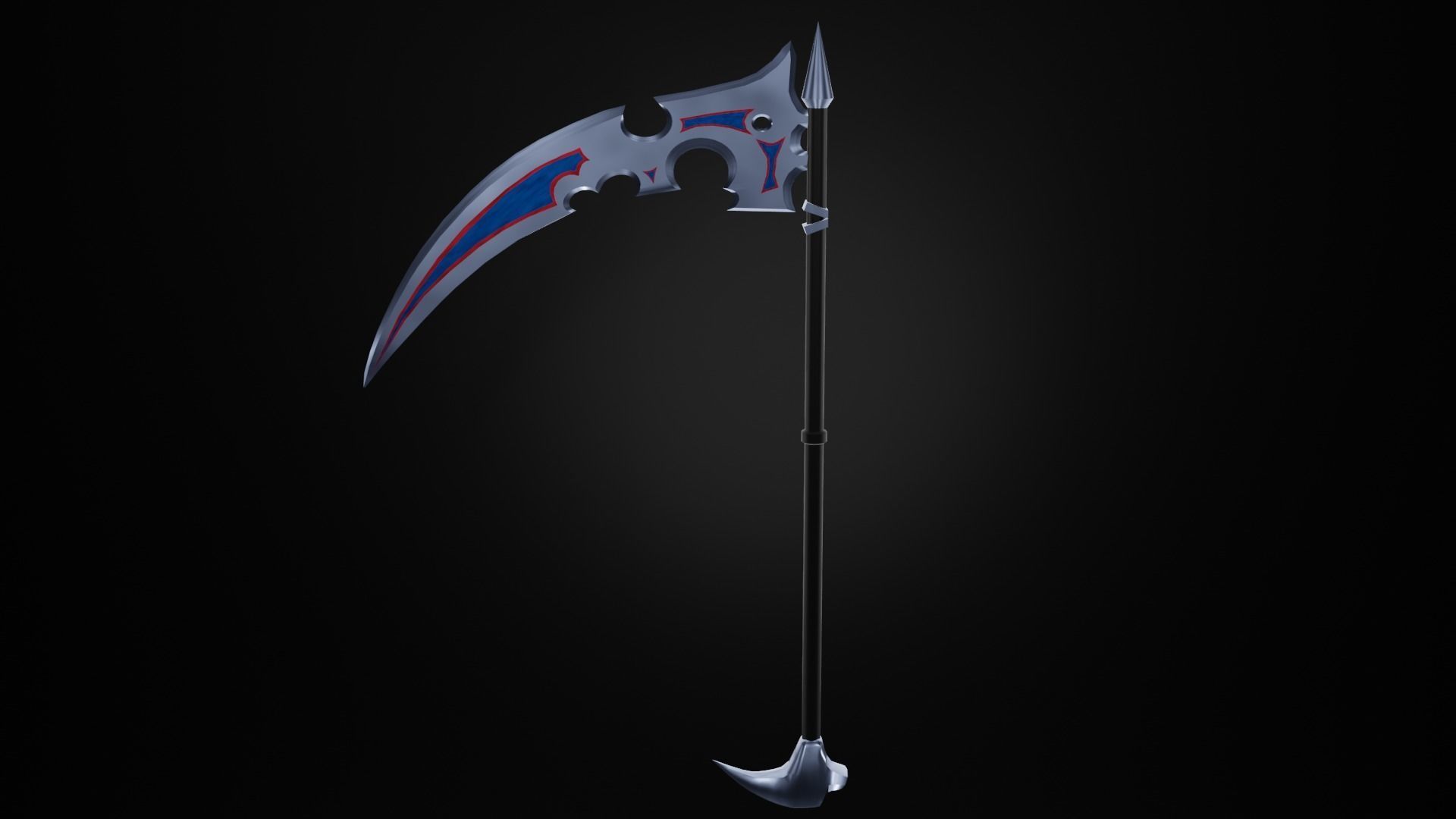 3D model Demon Spade Scythe VR / AR / low-poly | CGTrader