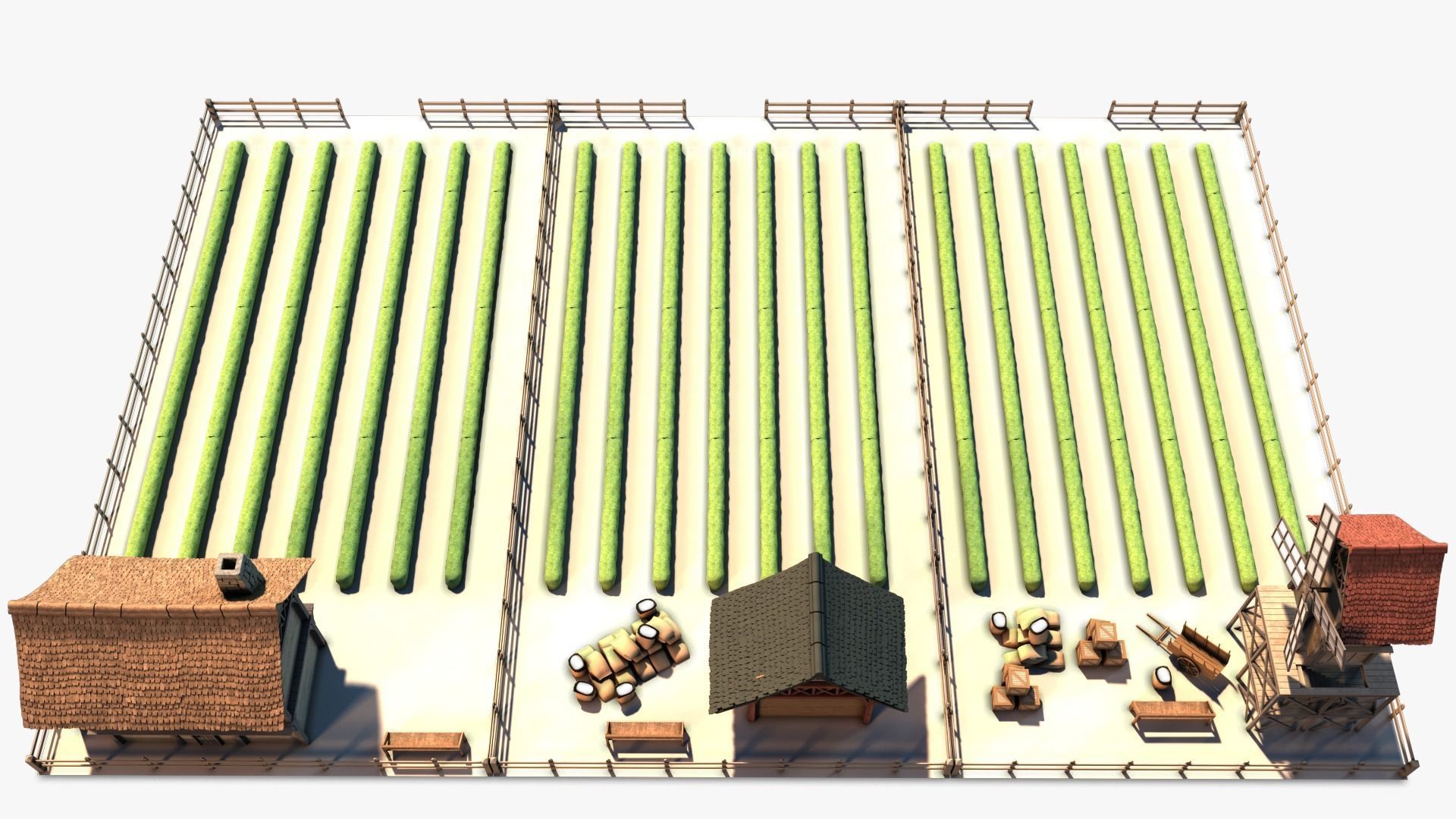 3D model Farm 01 VR / AR / low-poly | CGTrader