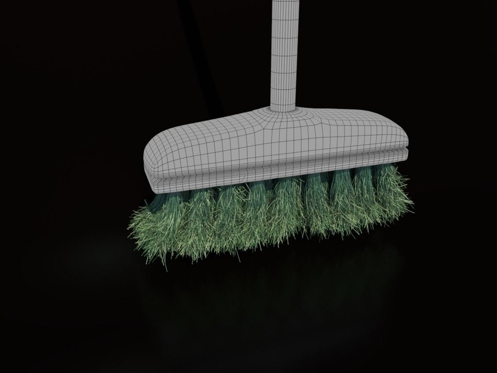 3D model cleaning broom VR / AR / low-poly | CGTrader