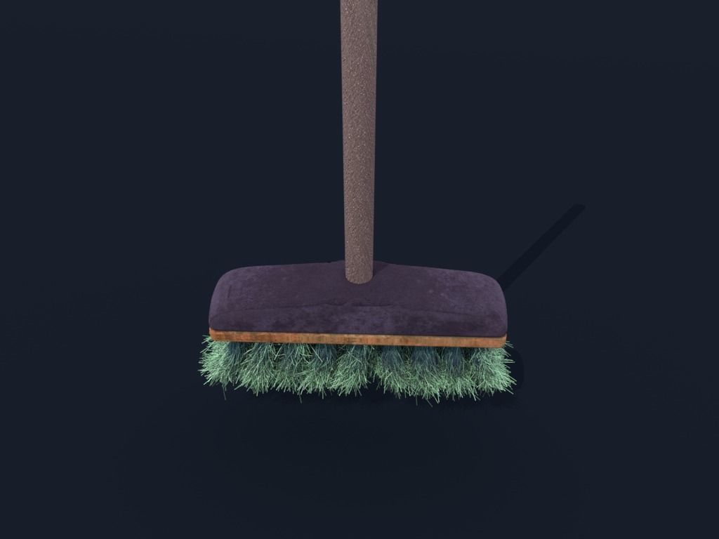 3D model cleaning broom VR / AR / low-poly | CGTrader