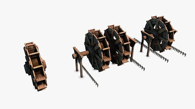 3D model Water mill VR / AR / low-poly | CGTrader