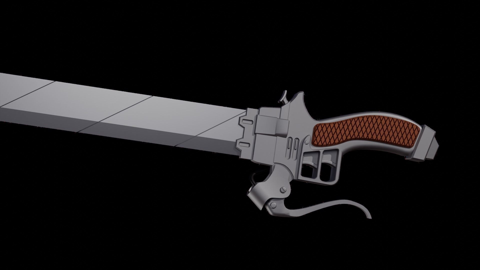 3D model Attack on Titan Sword VR / AR / low-poly | CGTrader