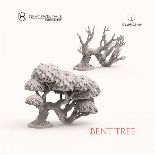 Bent Tree 3D model 3D printable | CGTrader