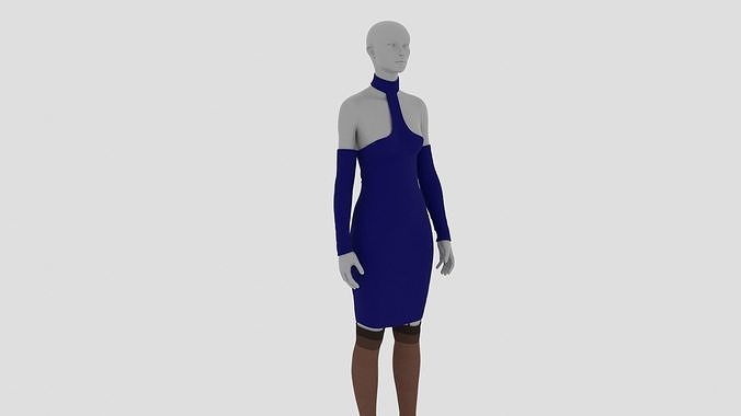 3D model Women Dress VR / AR / low-poly | CGTrader