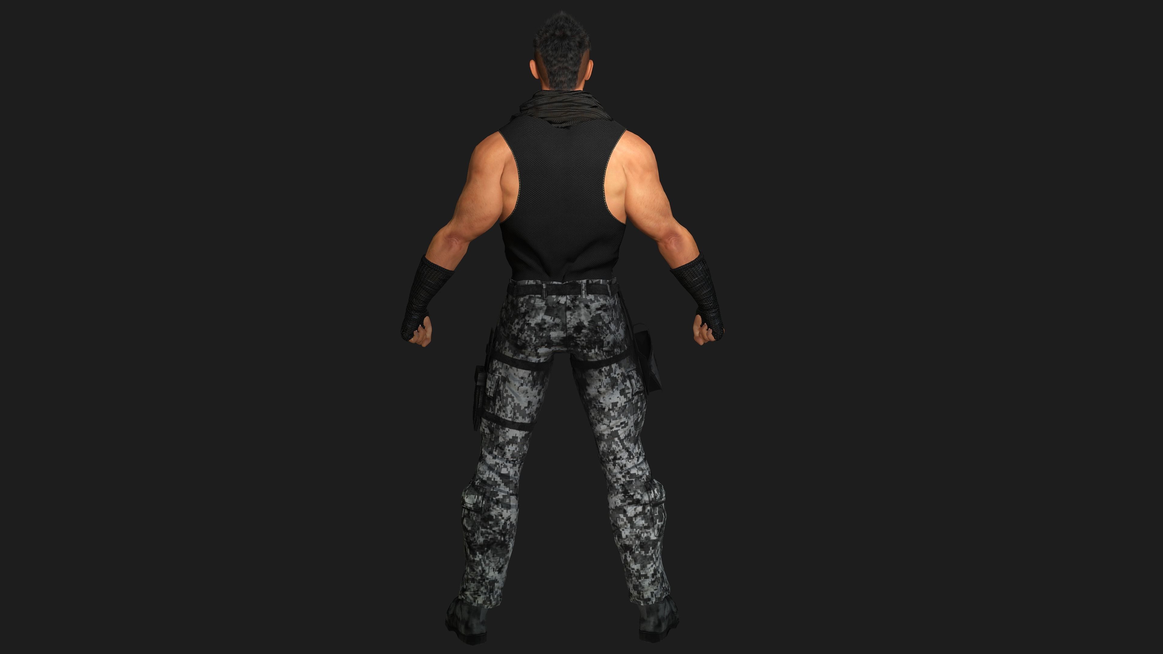 3D model AAA 3D MALE ARMY CHARACTER 01 - HUMAN RIGGED GAME READY VR ...