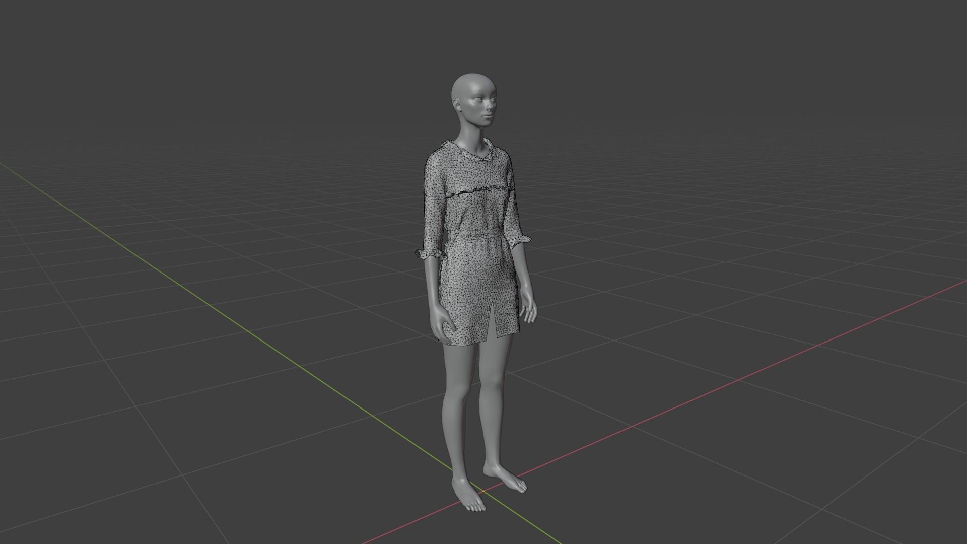 3D model Women Dress VR / AR / low-poly | CGTrader