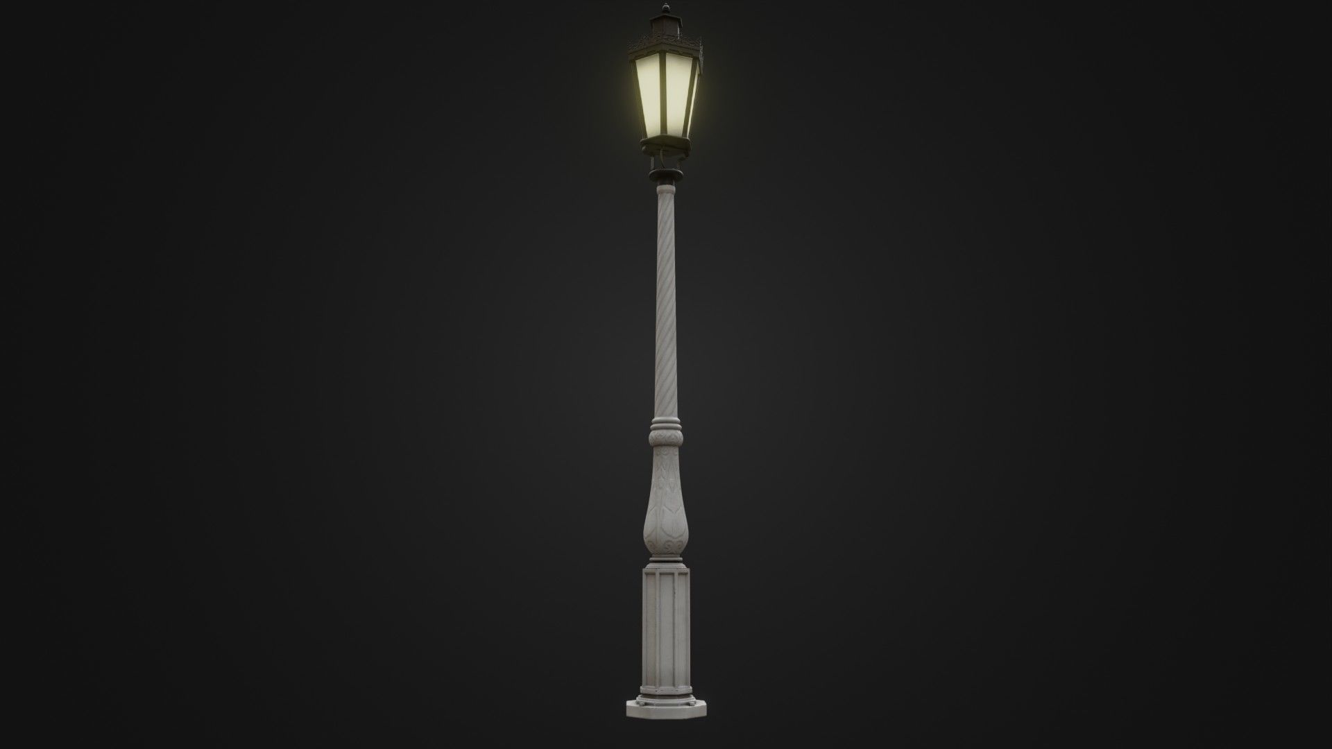 3D model Old Lamp Post Street Light 12 VR / AR / low-poly | CGTrader