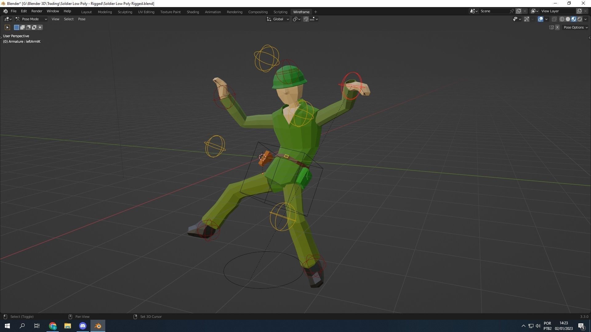 3D model Soldier Low Poly - rig included VR / AR / low-poly | CGTrader