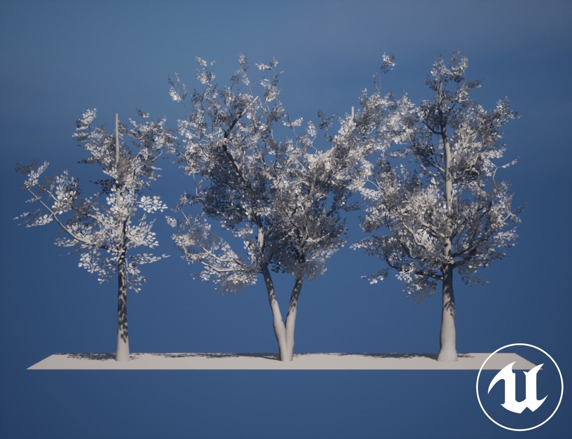 3D model Oak trees kit VR / AR / low-poly | CGTrader