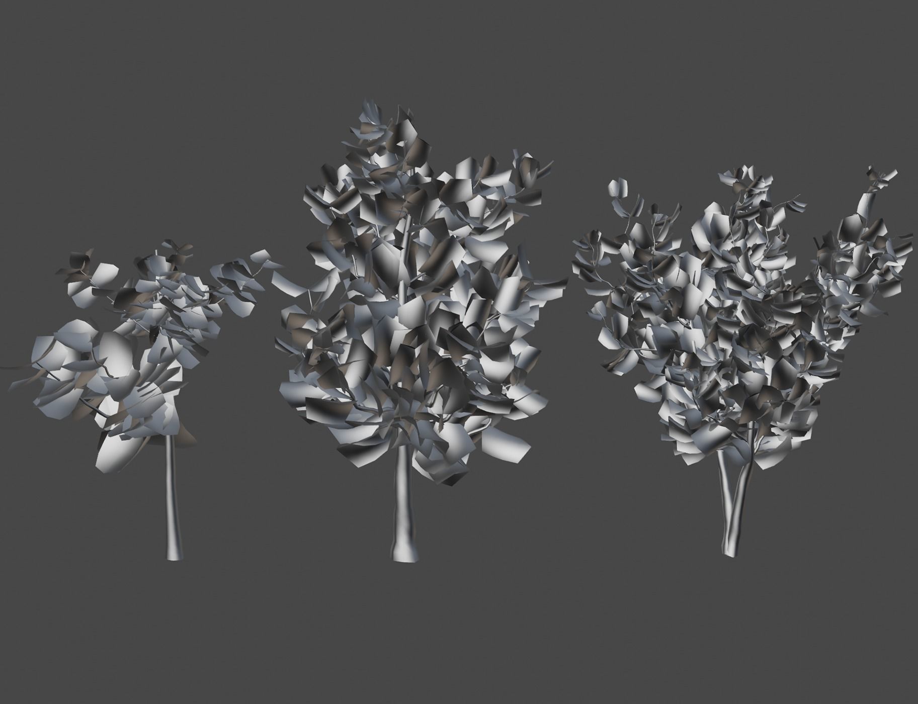 3D model Oak trees kit VR / AR / low-poly | CGTrader