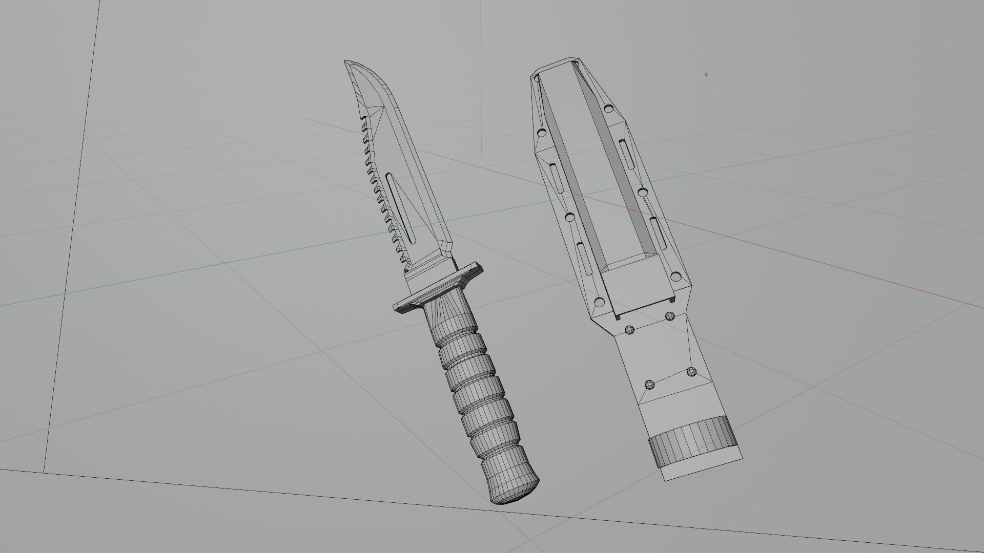 3D model Combat knife Low-poly 3D model VR / AR / low-poly | CGTrader