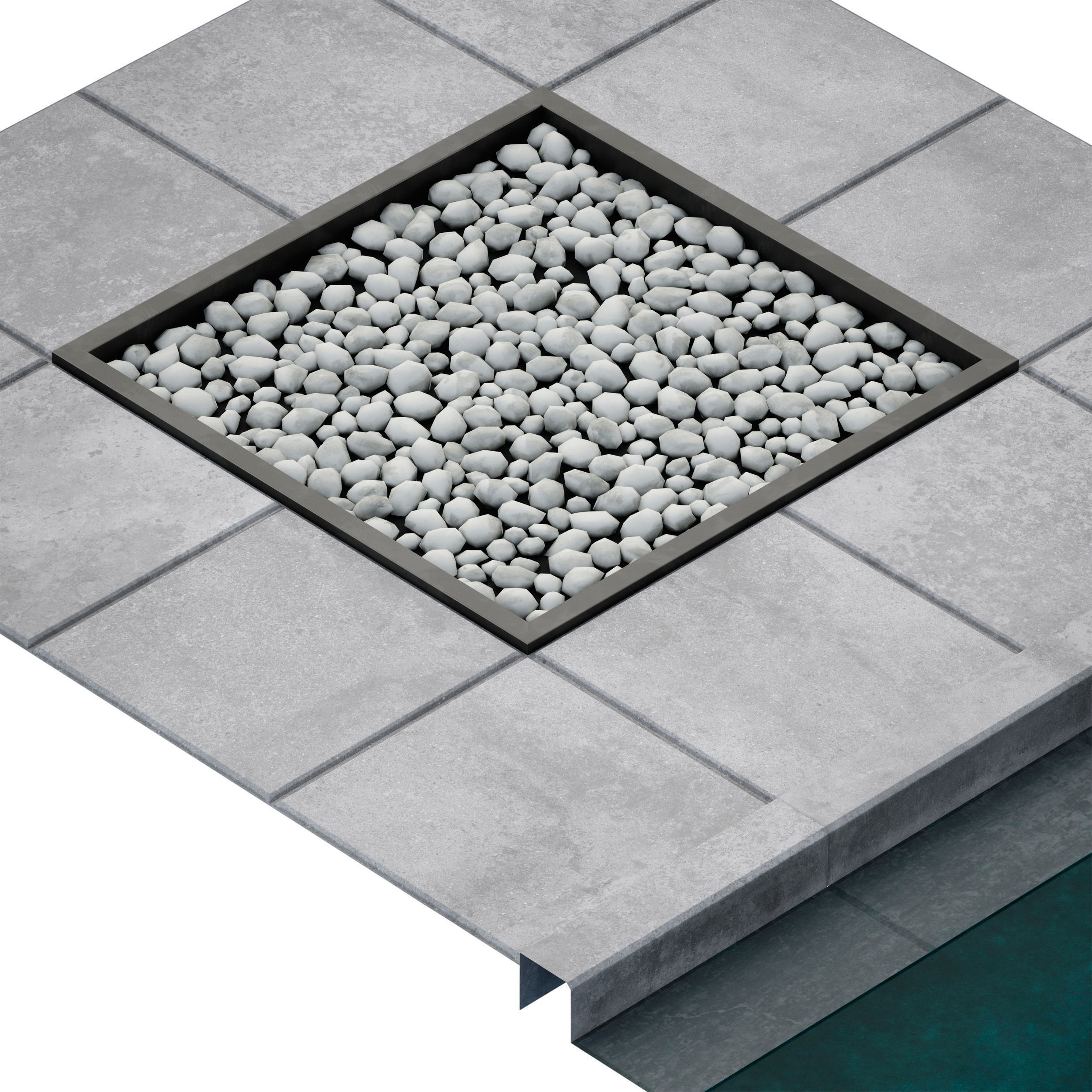 Pavement curb path tile 3D model | CGTrader