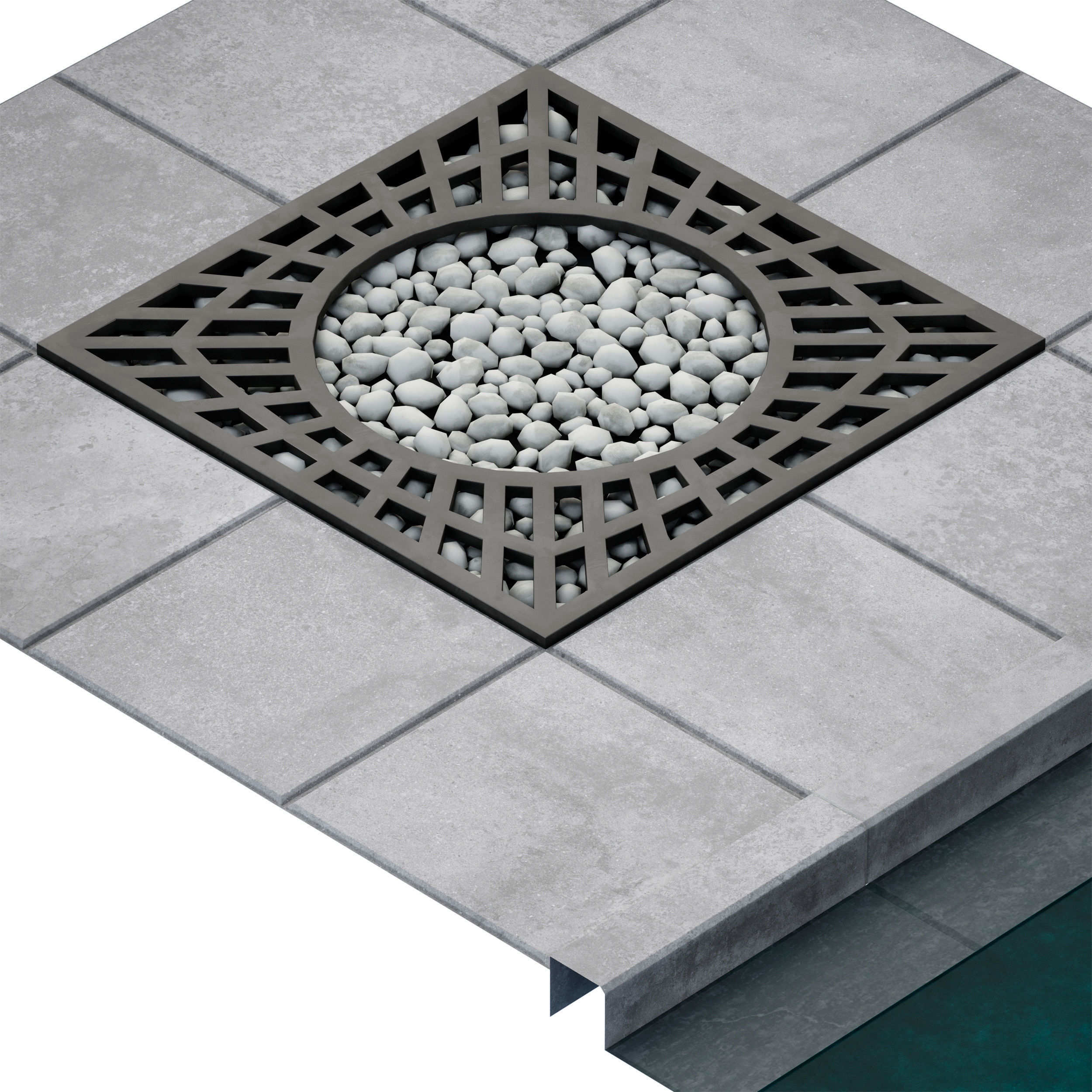 Pavement curb path tile 3D model | CGTrader