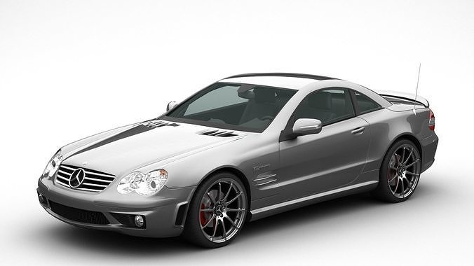 Mercedes Benz SL65 AMG R230 3D model | CGTrader