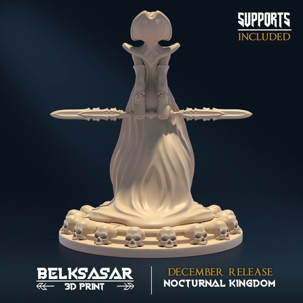 Matriarch Vampiress Pin Up A Nude and Normal 3D model 3D printable ...