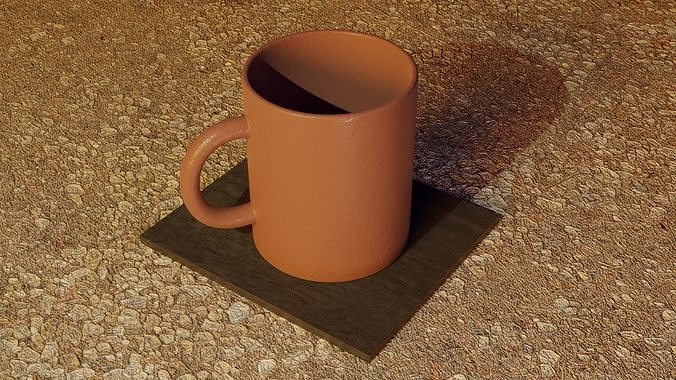Caneco de barro - clay mug free VR / AR / low-poly 3D model | CGTrader