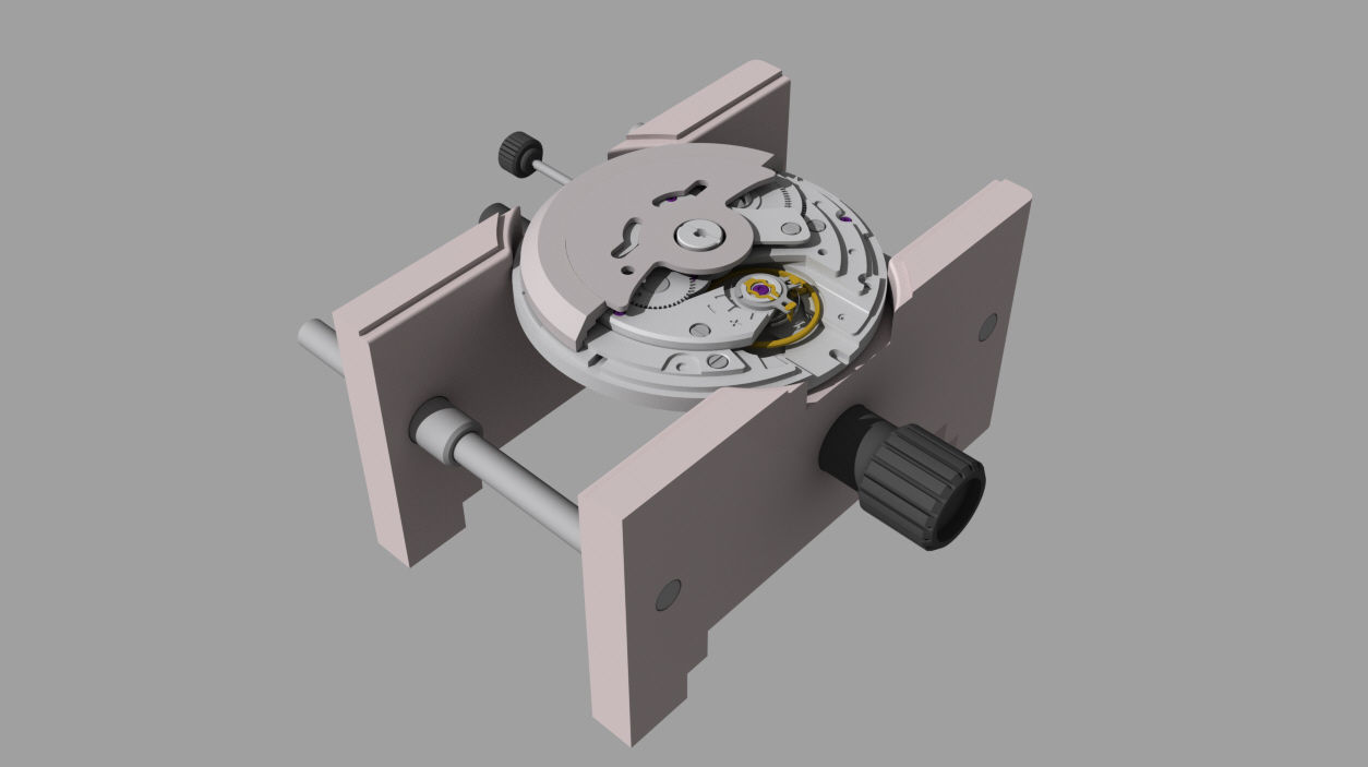 NH35 watch movement mounted 3D model | CGTrader