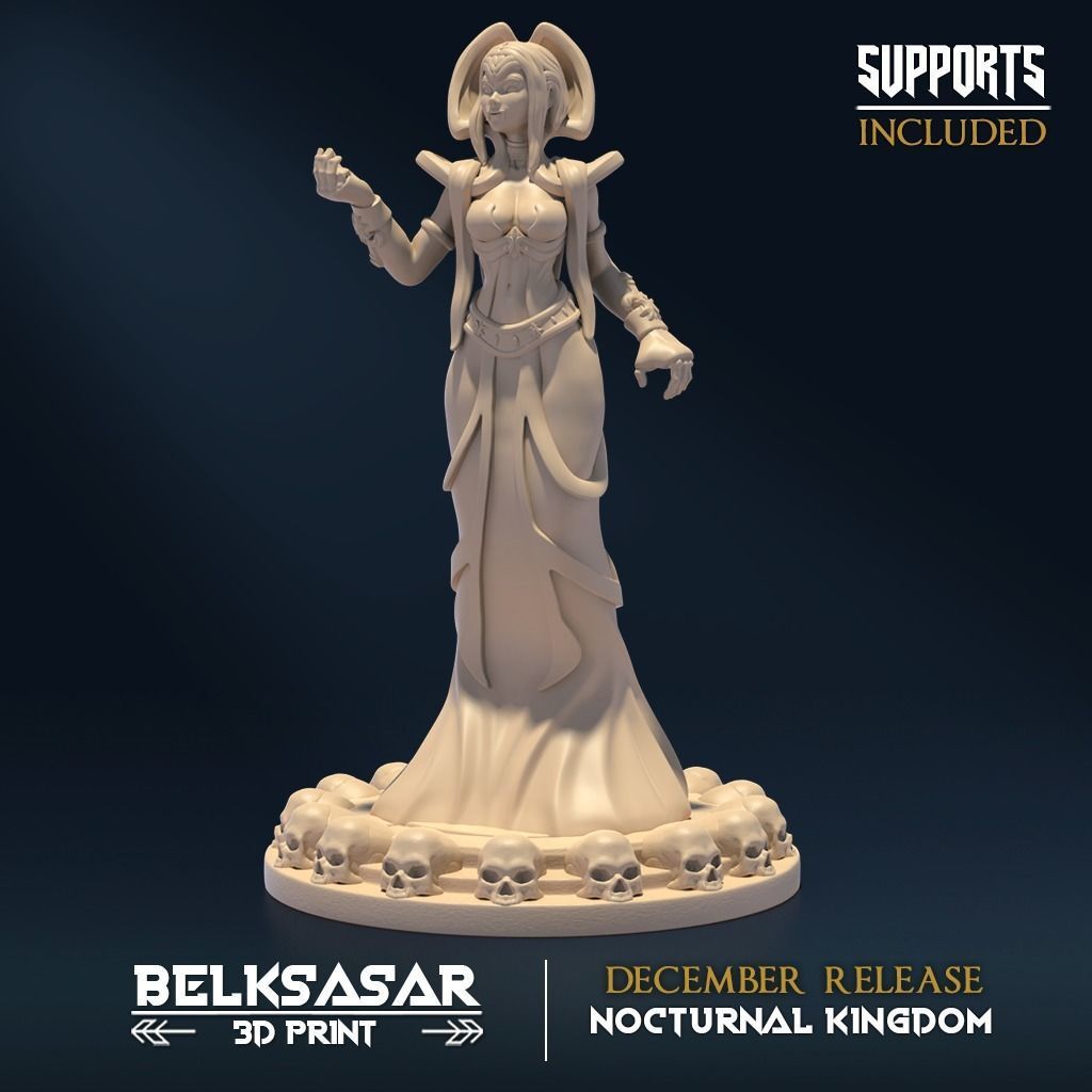 Matriarch Vampiress Pin Up Nude and Normal Set x6 3D model 3D printable ...