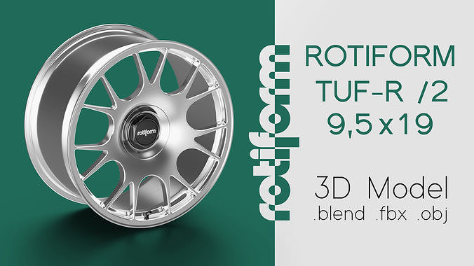 Rotiform TUF-R Option 2 Rim 3D Model 3D model | CGTrader