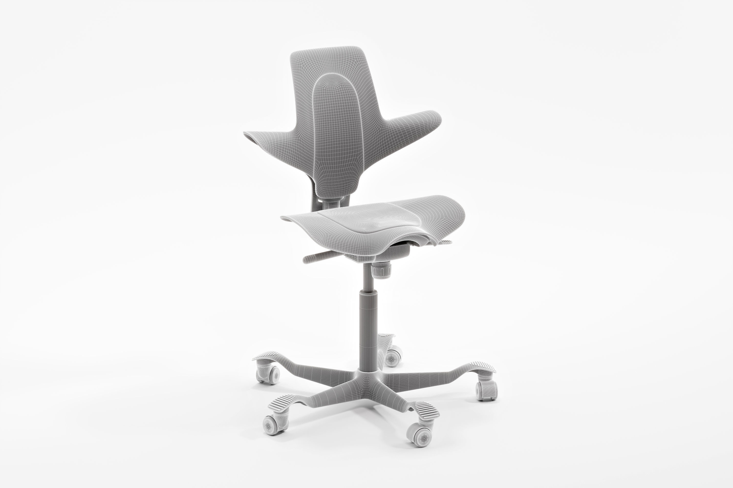 HAG Capisco Puls Task Chair - Adjustable Standing Desk Chair 3D model ...