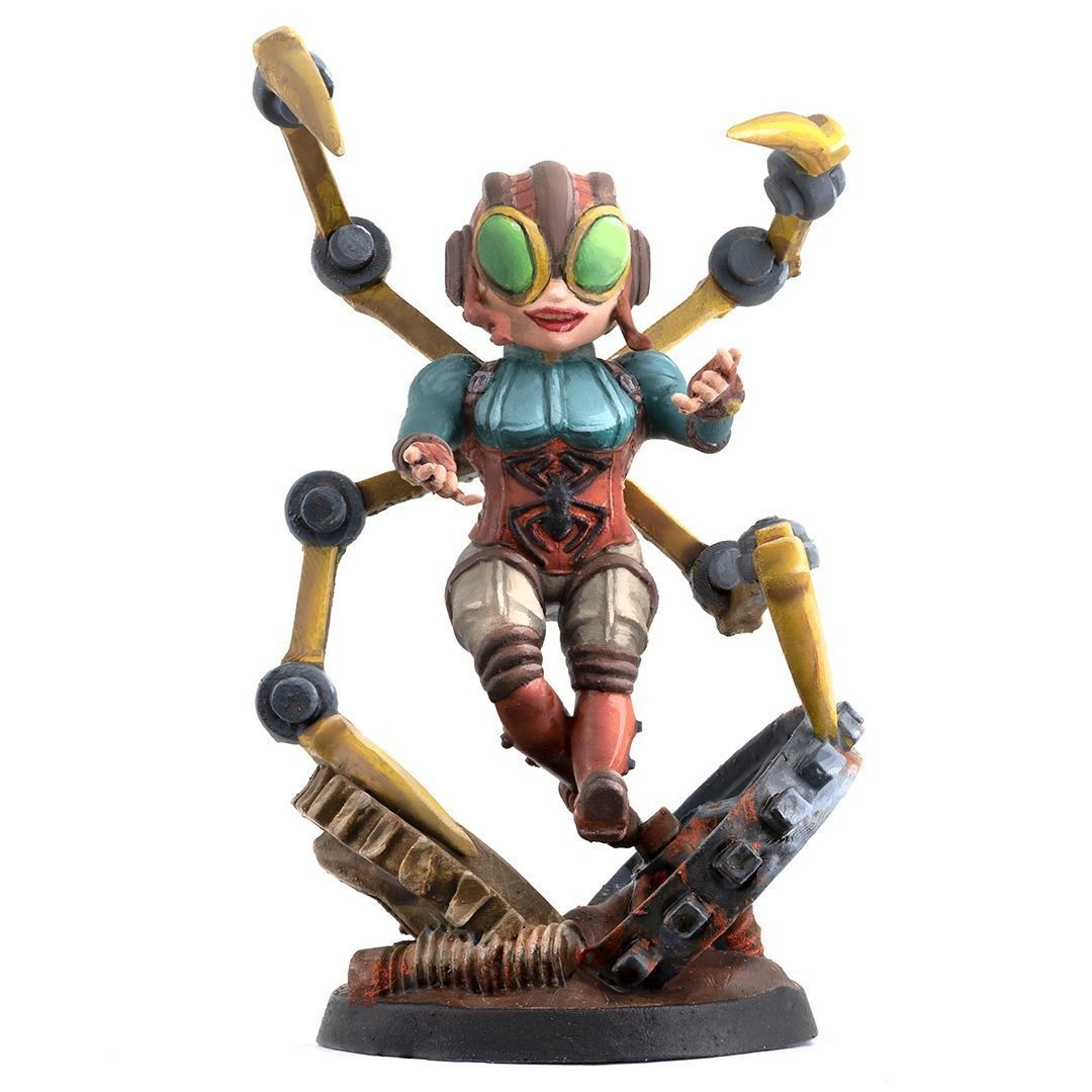 Marvel United Lady Spider STL for 3D printing 3D model 3D printable ...