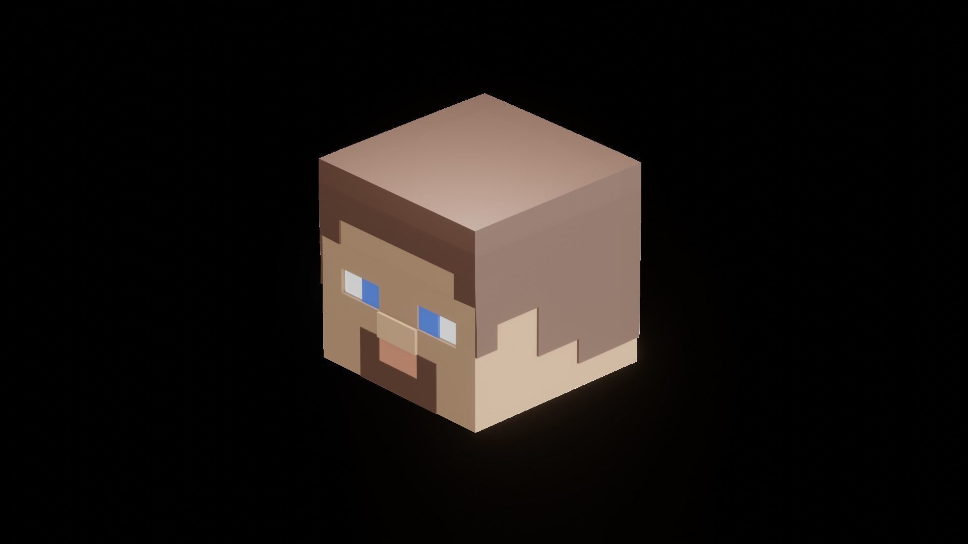 minecraft steve head 3D model | CGTrader