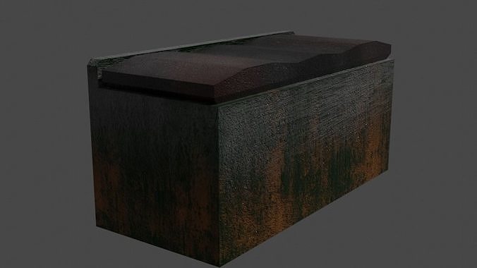 3D model Decayed Container Dumpster Box VR / AR / low-poly | CGTrader