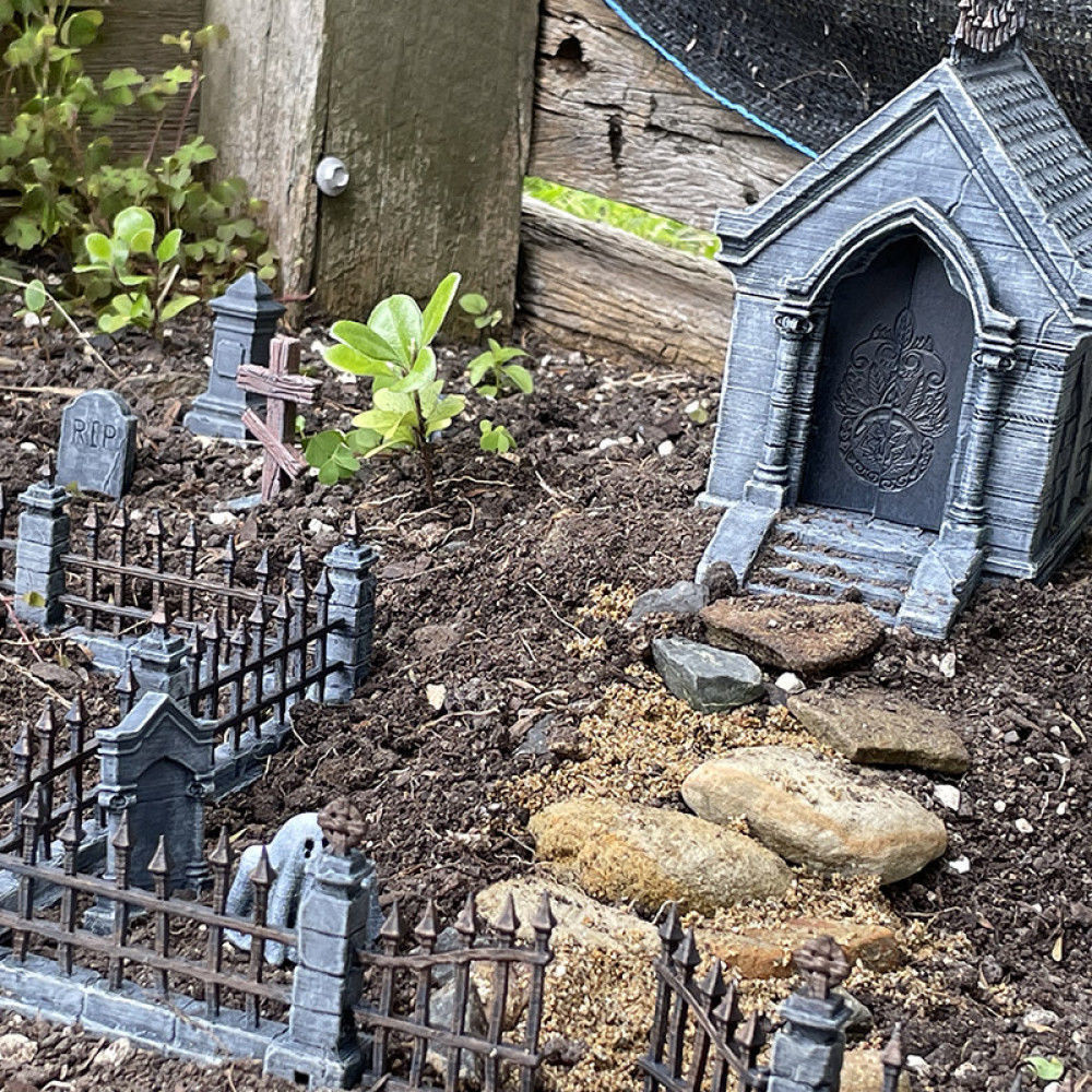 Set of Gravestones 3D model 3D printable | CGTrader