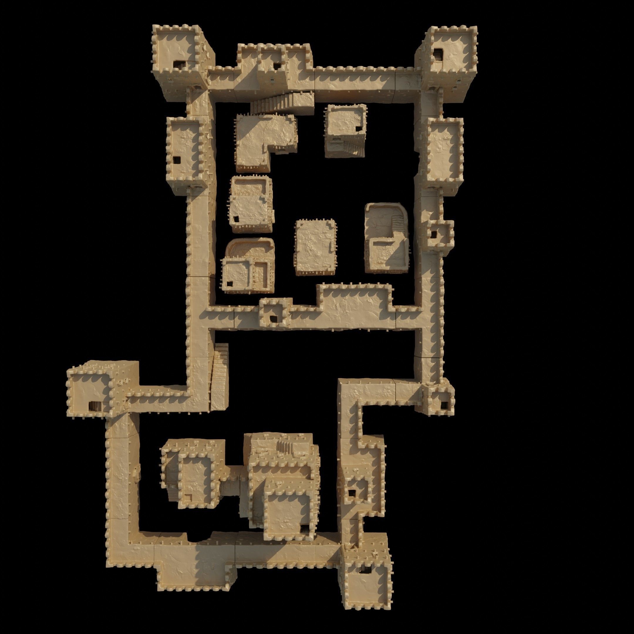 Modular Desert Castle Tabletop Terrain 28 MM 3D model 3D printable ...