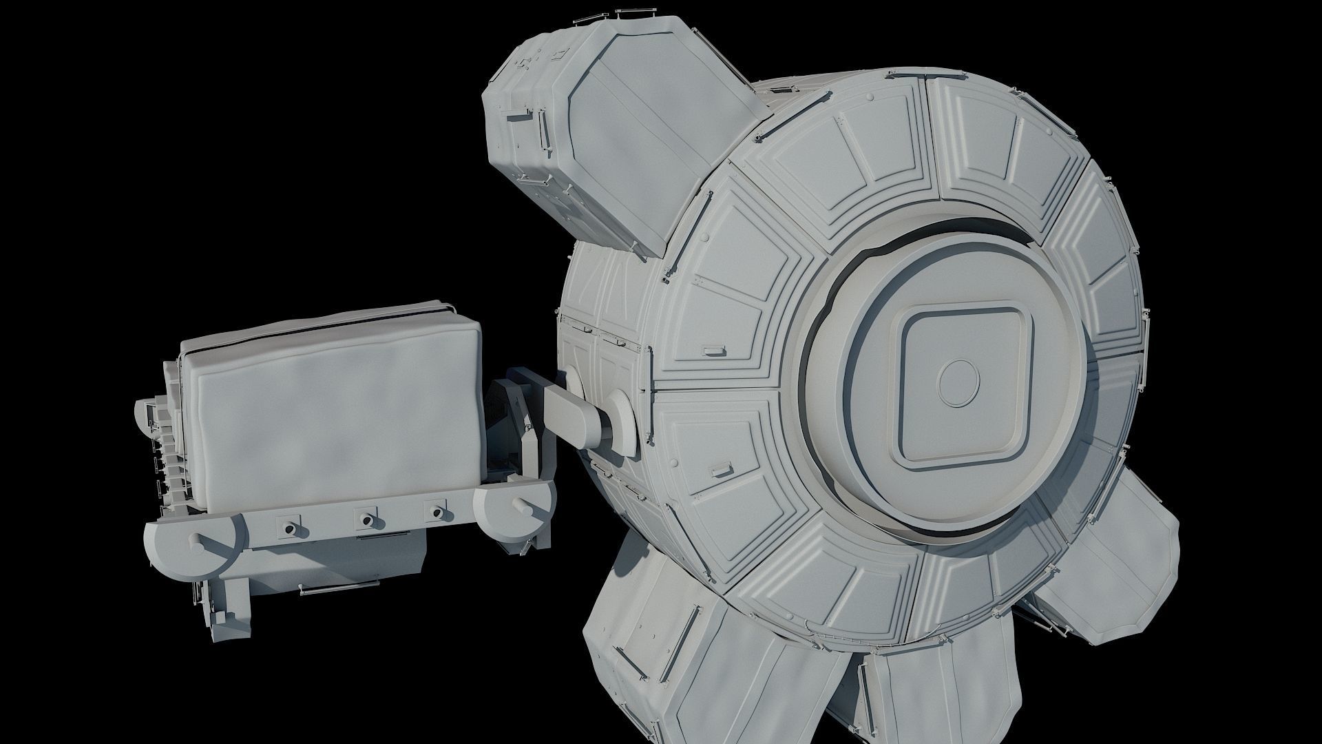 High quality 3D model Quest Airlock ISS module 3D model | CGTrader
