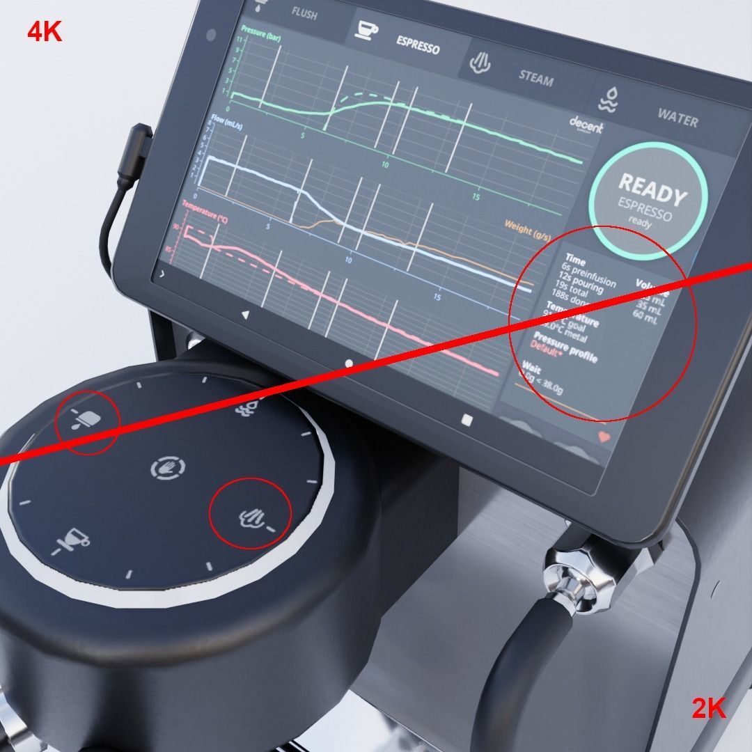 3D model Espresso Coffee Machine - Decent Espresso VR / AR / low-poly ...