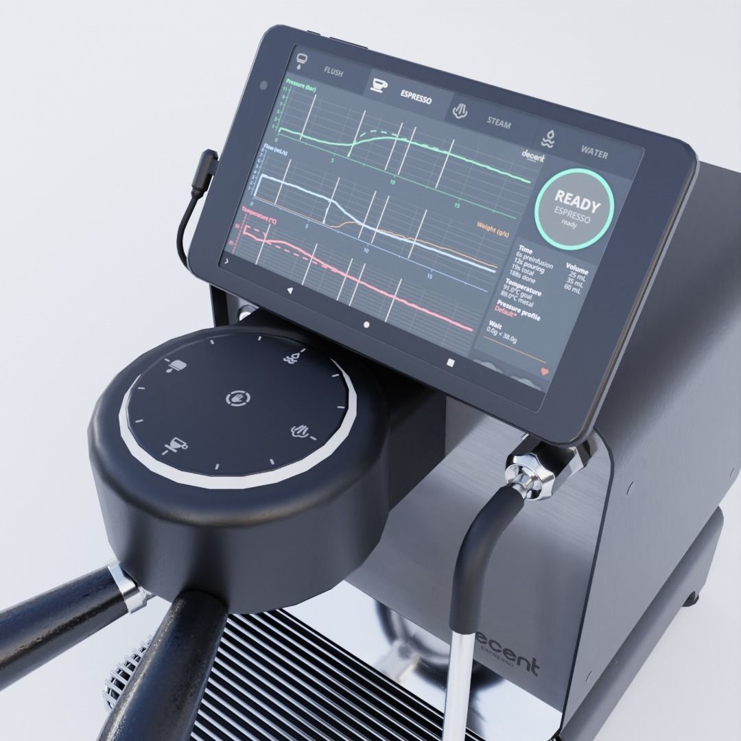 3D model Espresso Coffee Machine - Decent Espresso VR / AR / low-poly ...