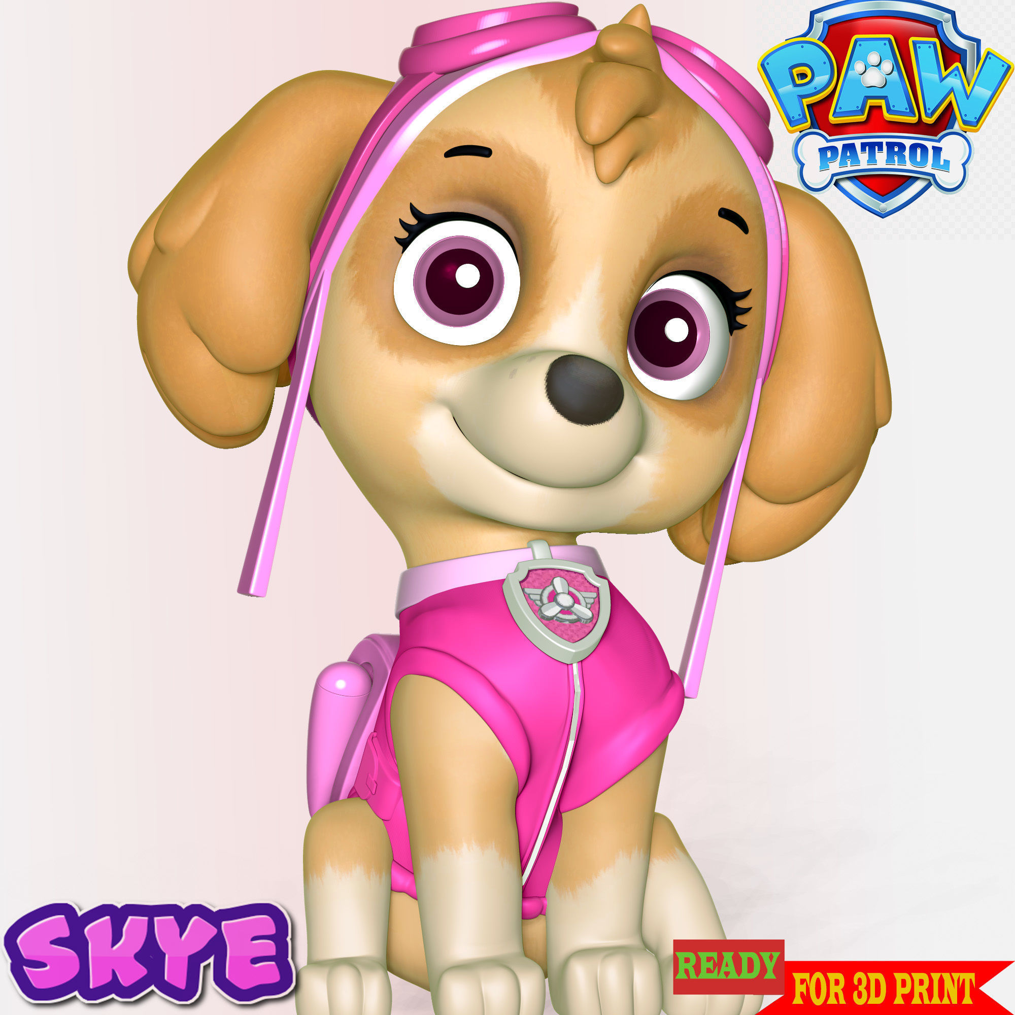 Skye PAW Patrol 3D model 3D printable | CGTrader