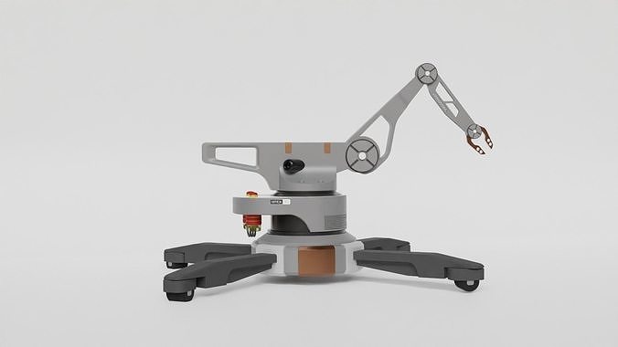 Hard Surface mechanical arm 3D model animated rigged | CGTrader