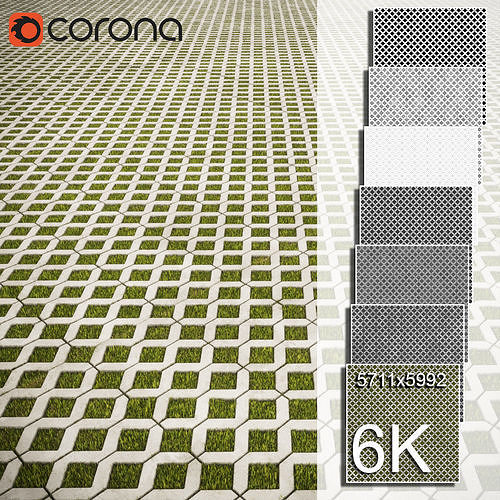 Grass-Crete corana tile pack Texture | CGTrader